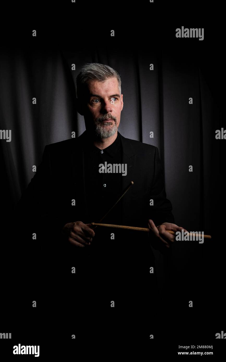 Mark Heaney photographed at Rubix Studios, London Stock Photo - Alamy