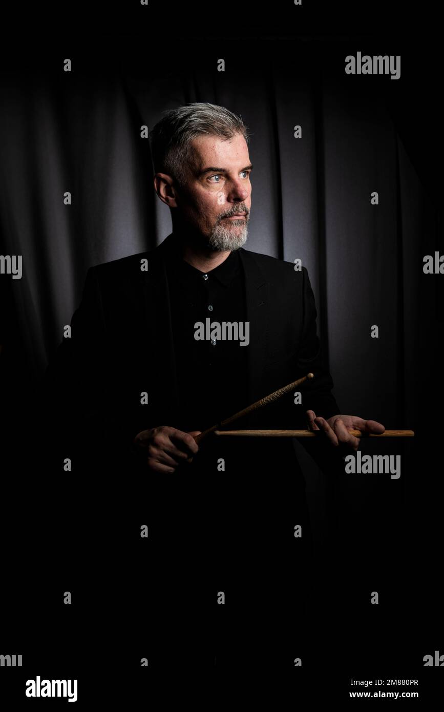 Mark Heaney photographed at Rubix Studios, London Stock Photo - Alamy