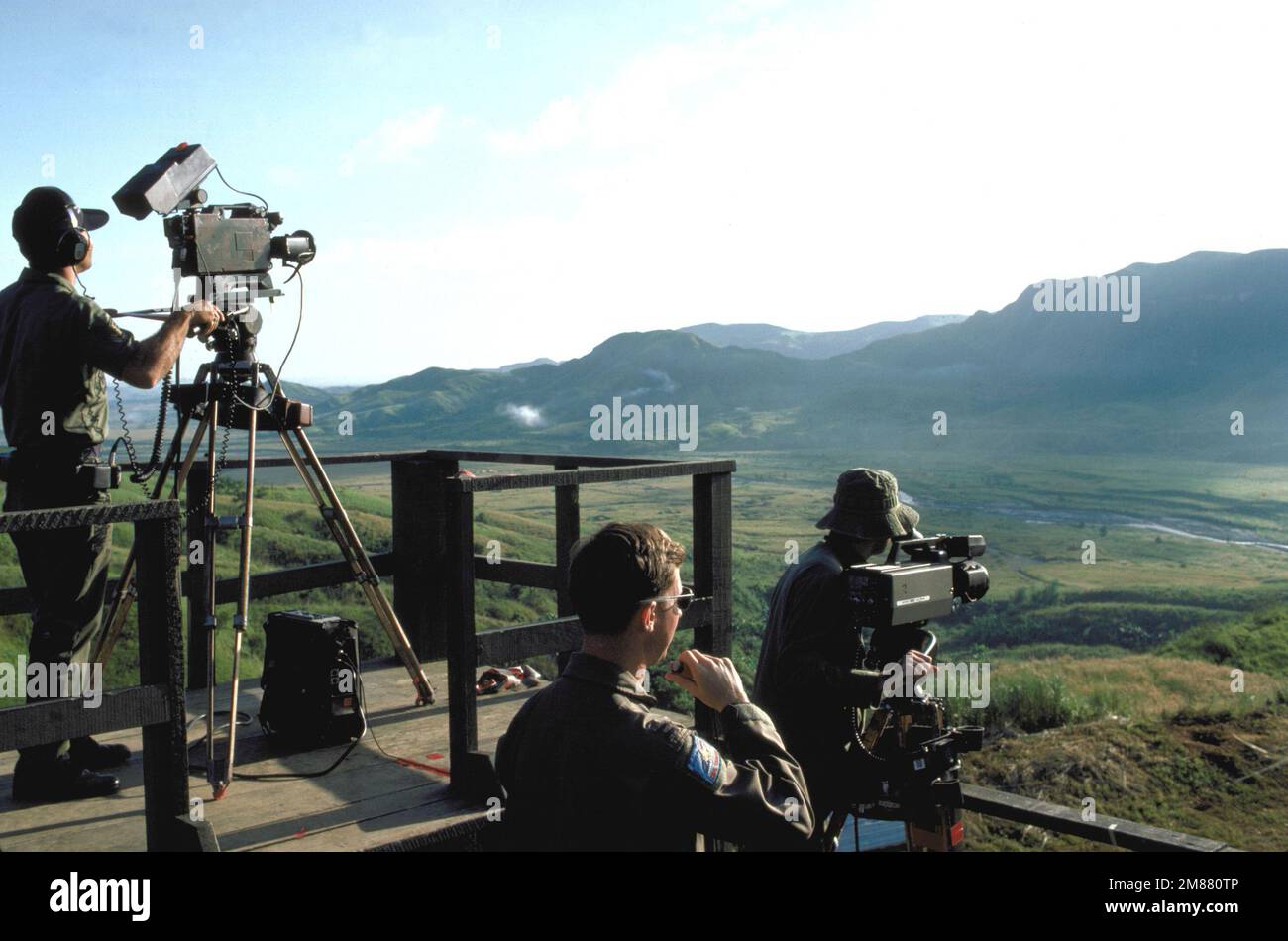 Photographers film mock aerial battles at Crow Valley Range during ...