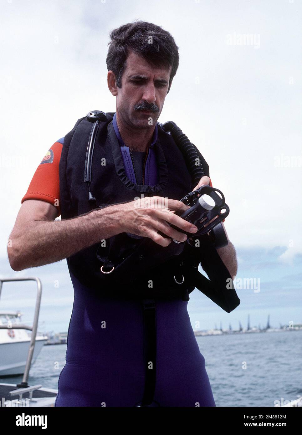 Commander Dave McCampbell commanding officer of Mobile Diving Salvage ...