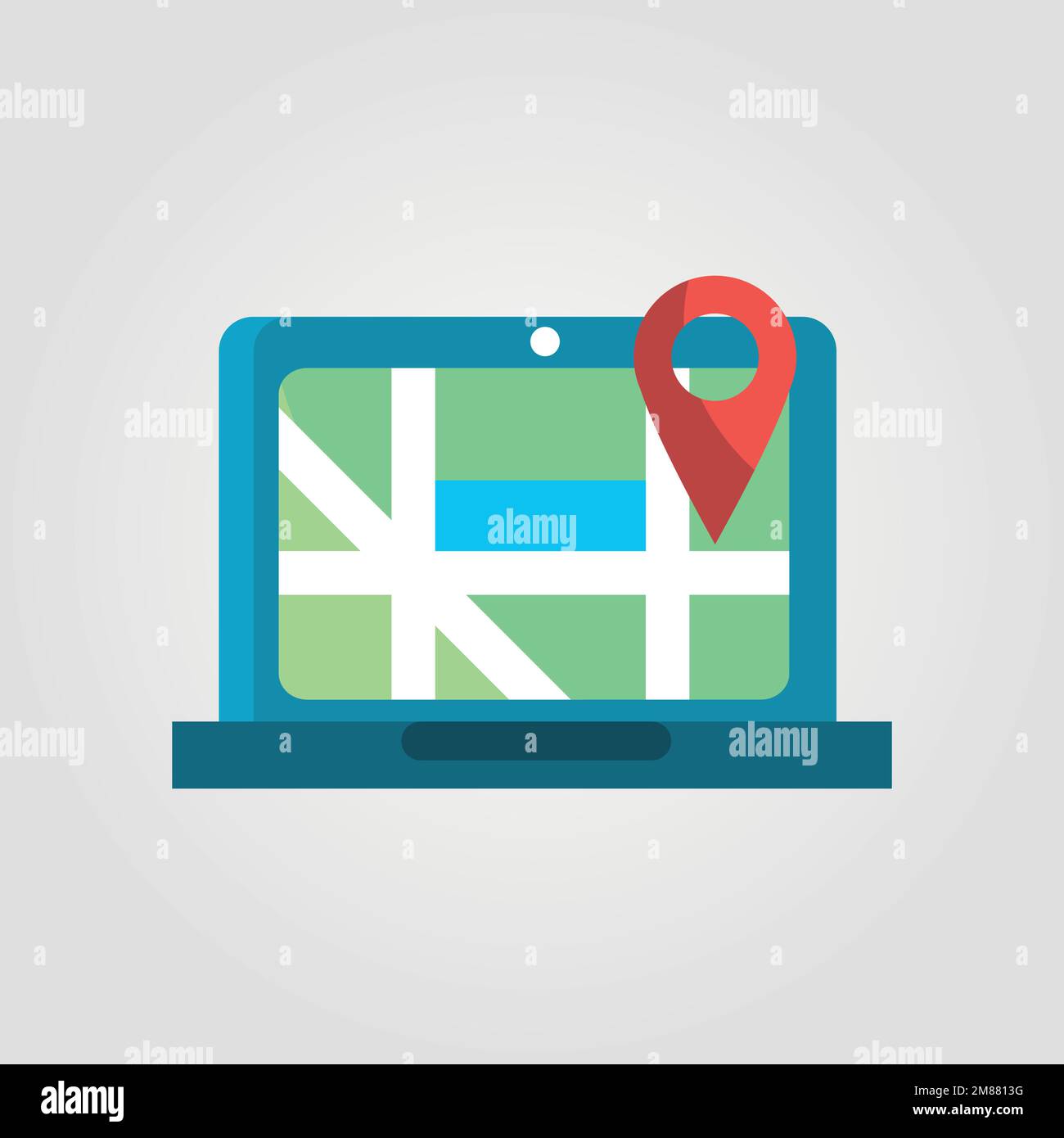 Location Map Icon Gps Pointer Mark Vector Icon Stock Vector Image And Art Alamy