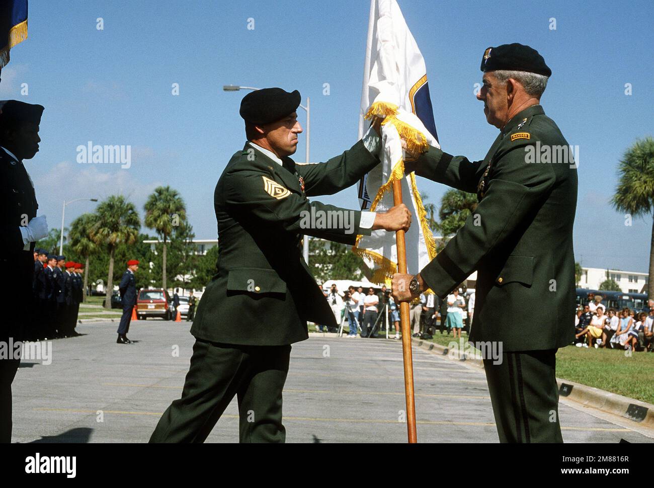 GEN. James T. Lindsay, commander-in-chief, U.S. Special Operations Command, receives the command ...