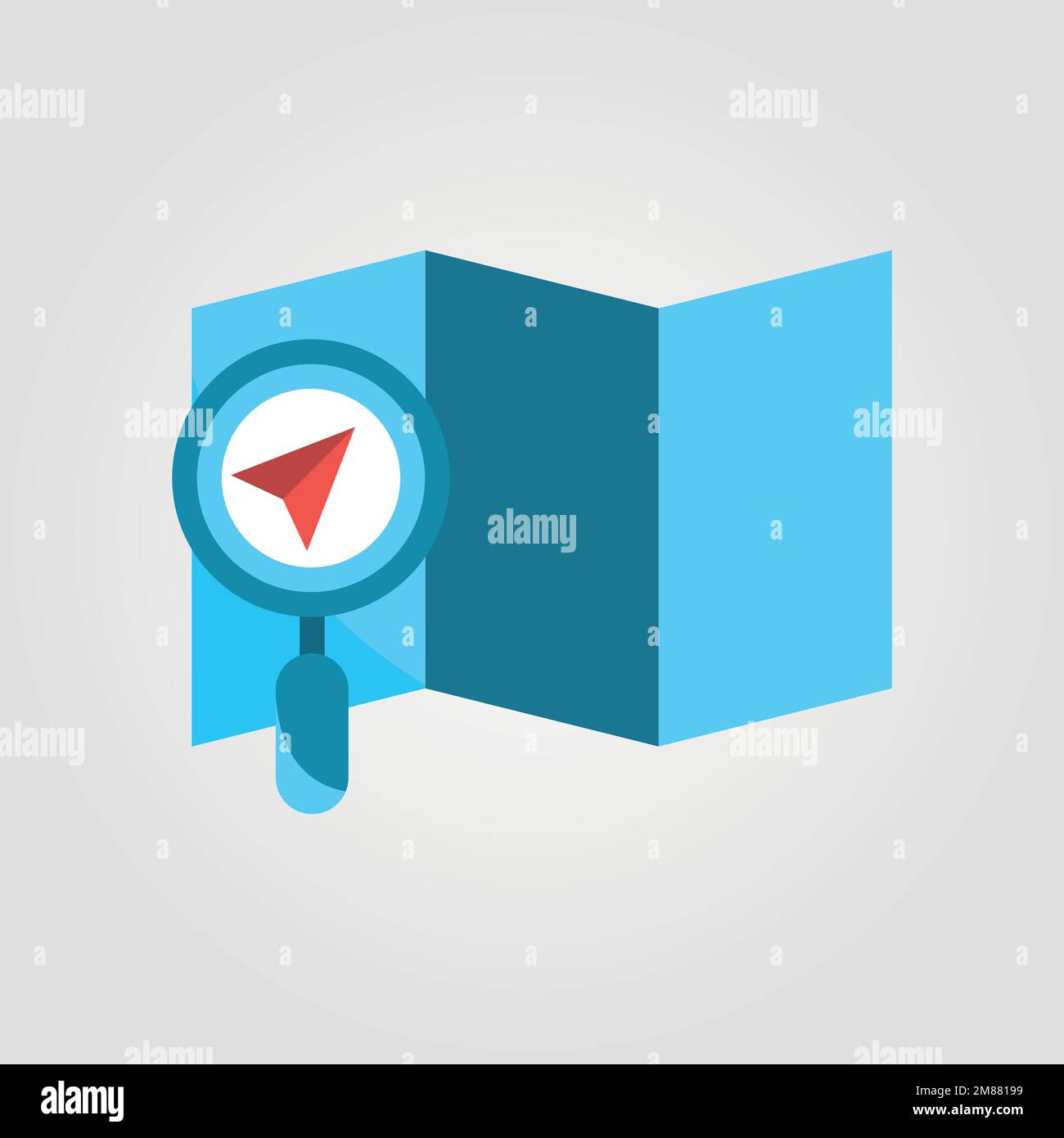 Location map icon, GPS pointer mark vector icon Stock Vector Image ...