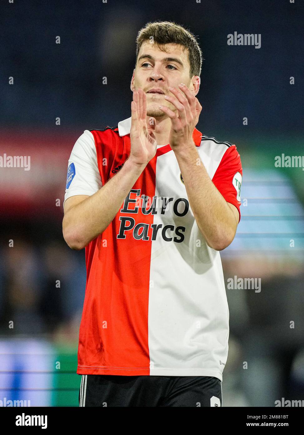 Rotterdam - 12 January 2023, Rotterdam - Jacob Rasmussen of Feyenoord ...
