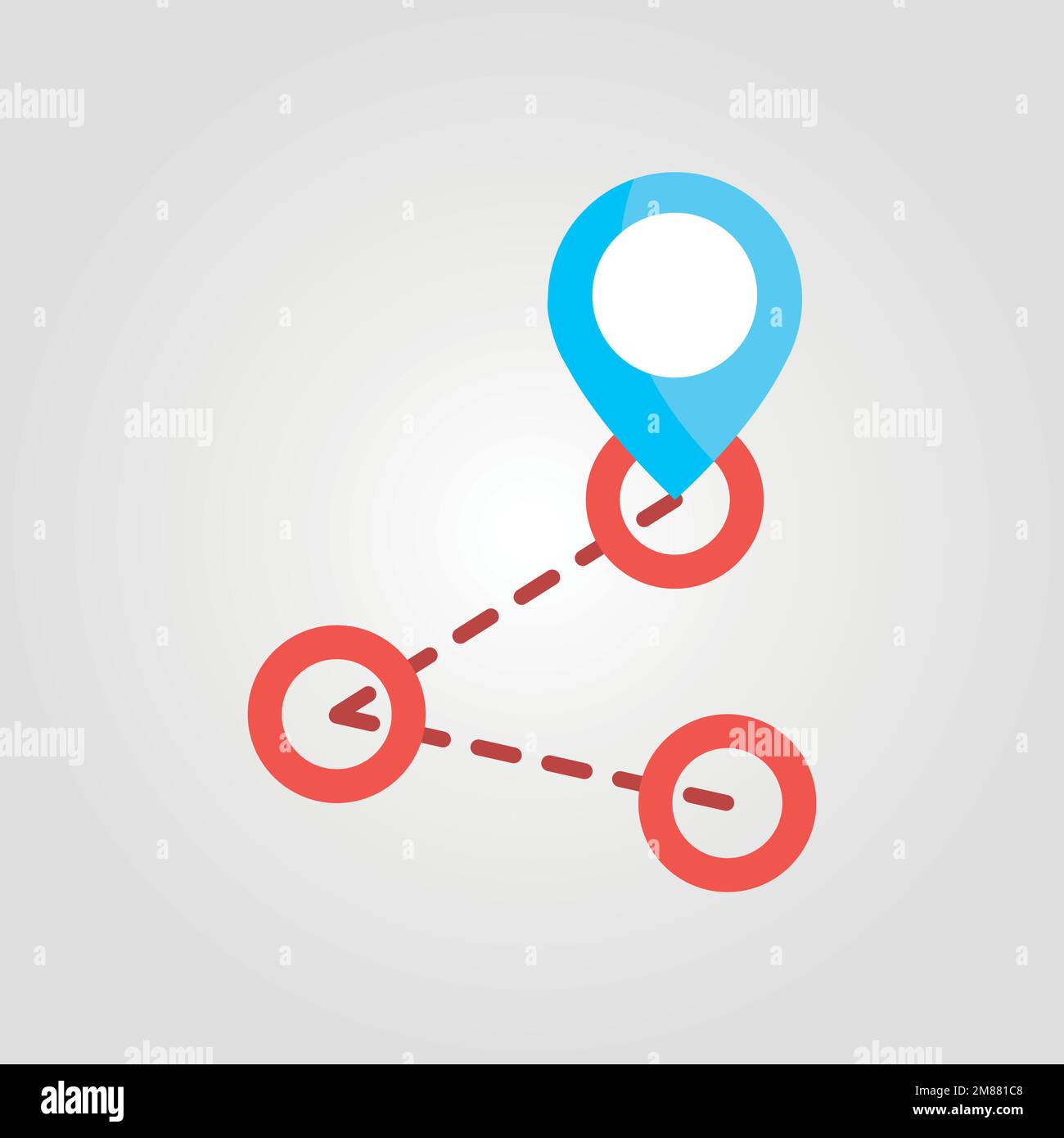 Location map icon, GPS pointer mark vector icon Stock Vector Image ...