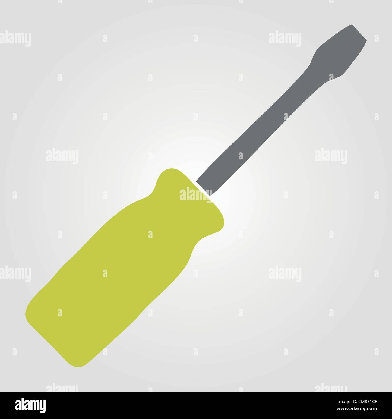 slotted common blade screwdriver construction and renovation tool icon ...