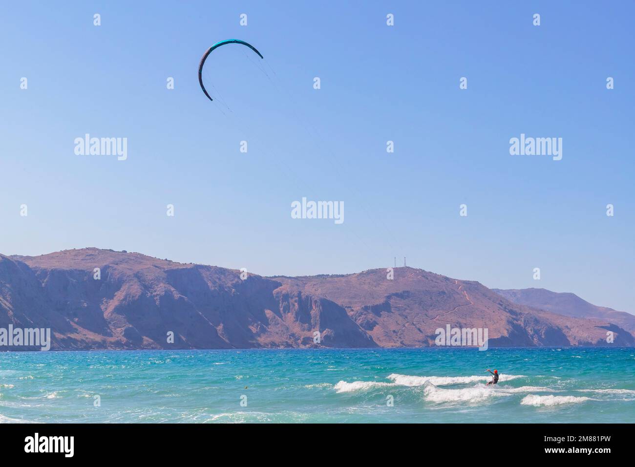 Kitesurfing greek islands hi-res stock photography and images - Alamy