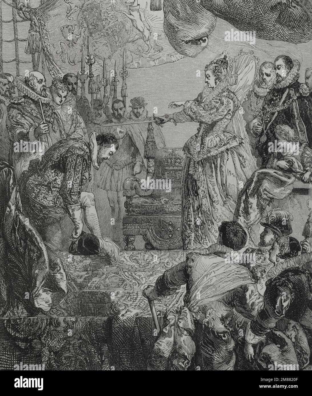 Elizabeth I of England (1533-1603), the Virgin Queen. Queen of England ...