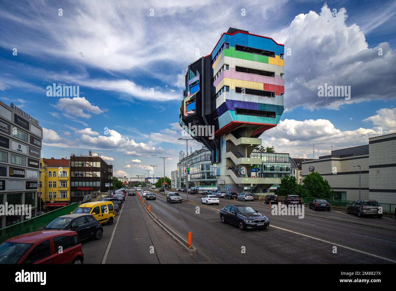 Berlin, Germany - June 27 2022: The Joachim Tiburtius Bridge in Berlin ...