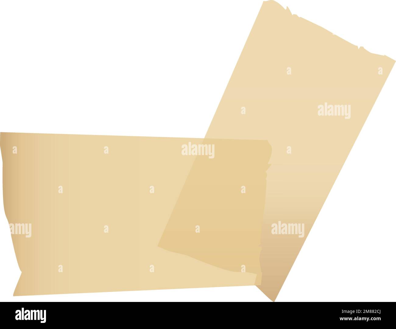 Ripped adhesive tape strips. Sticky paper fix Stock Vector Image & Art ...