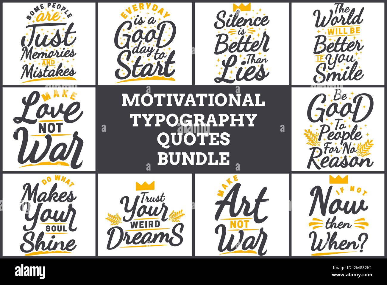 MOTIVATIONAL TYPOGRAPHY QUOTES BUNDLE VOL. 5 Stock Vector Image & Art ...