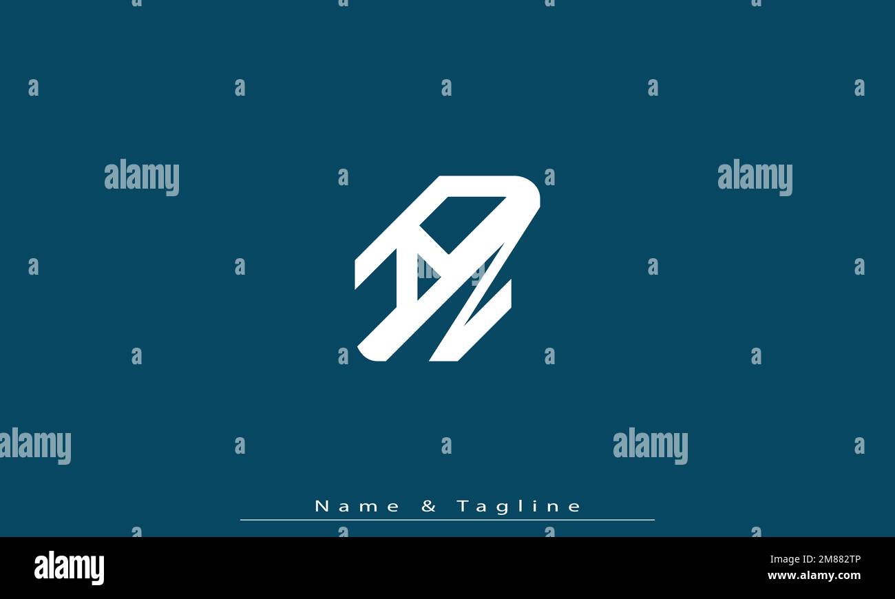 Alphabet letters Initials Monogram logo RN , NR Stock Vector Image ...