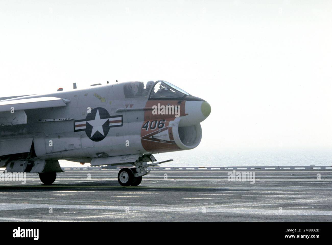 An A-7 Corsair II aircraft from the Patuxent River Naval Air Test ...