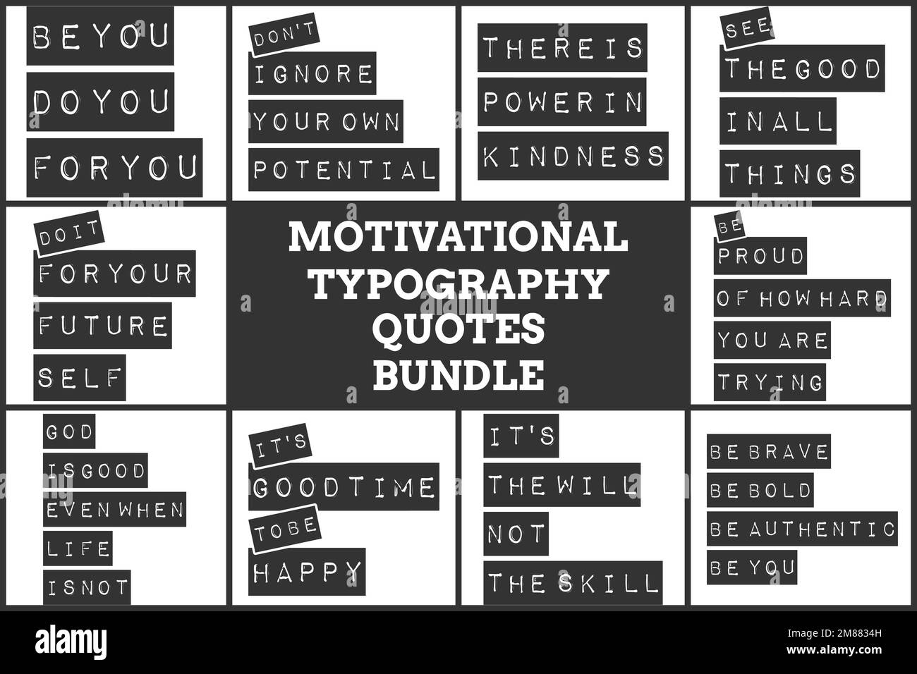 MOTIVATIONAL TYPOGRAPHY QUOTES BUNDLE VOL. 15 Stock Vector Image & Art ...