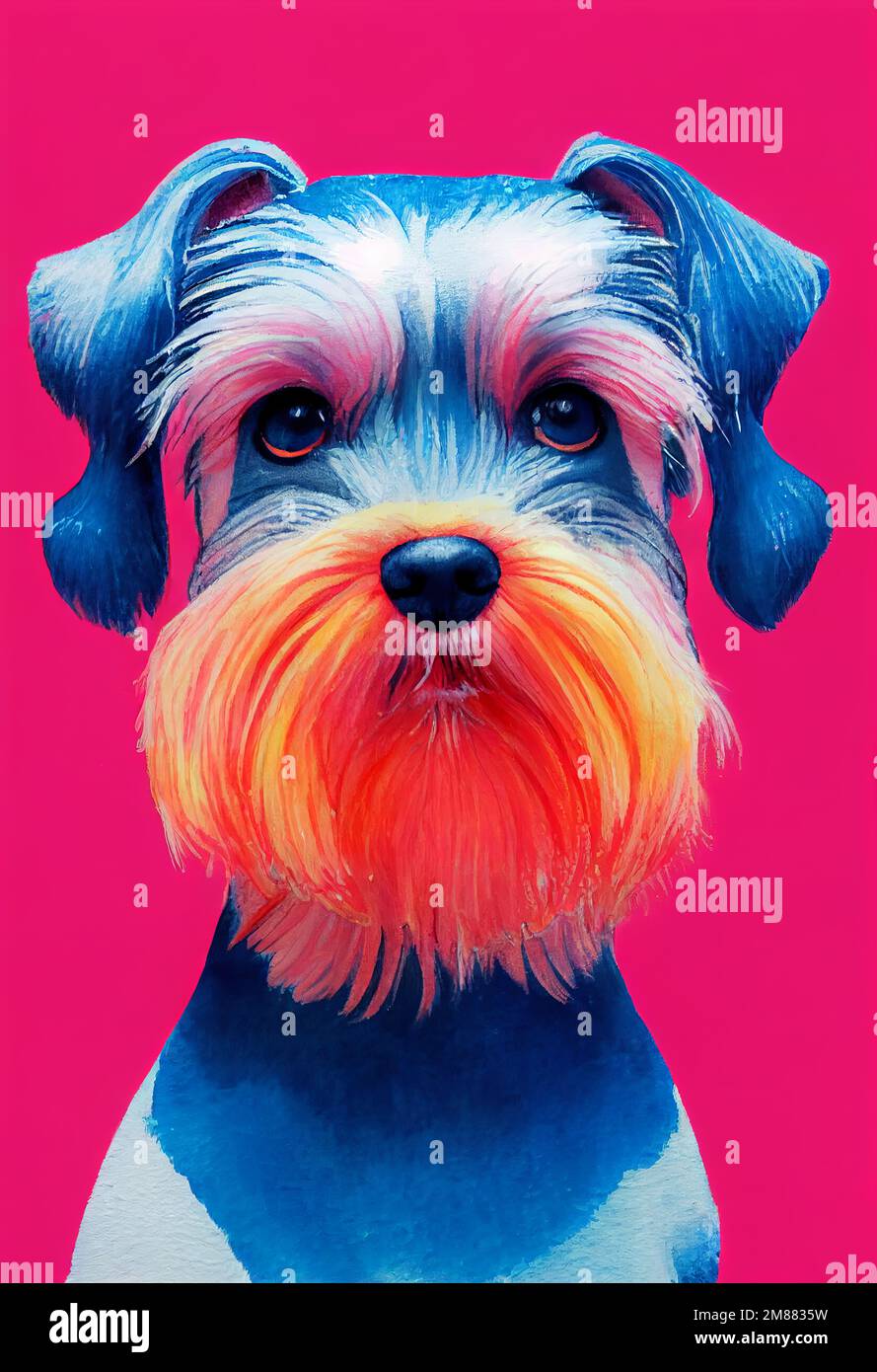 Schnauzer Puppy Memes Funny Adorable Portrait Headshot Of Cute