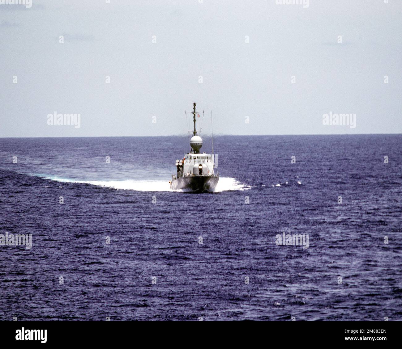 A bow view of the patrol combatant-missile (hydrofoil) USS HERCULES ...