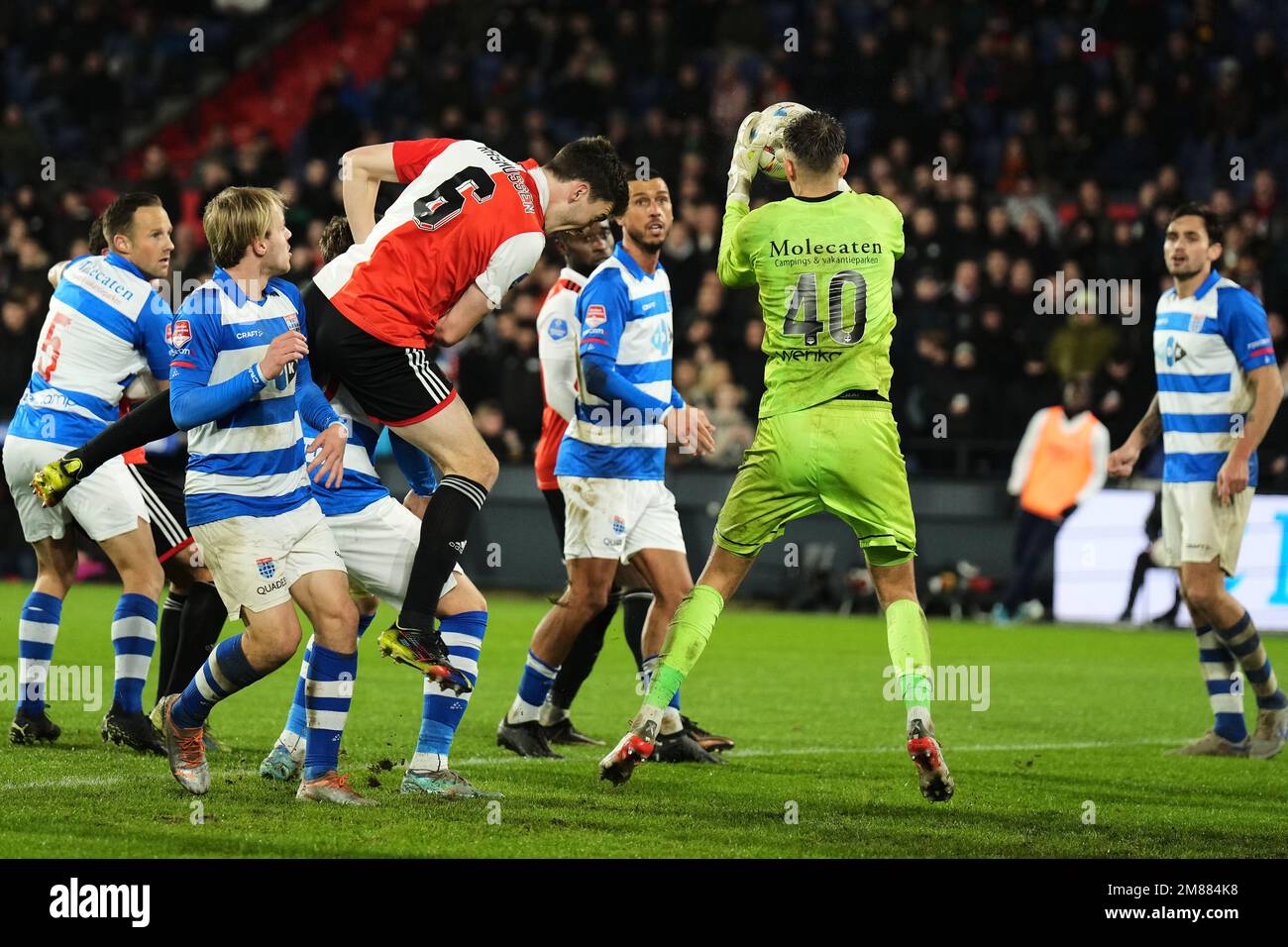 Rotterdam - 12 January 2023, Rotterdam - Jacob Rasmussen of Feyenoord ...