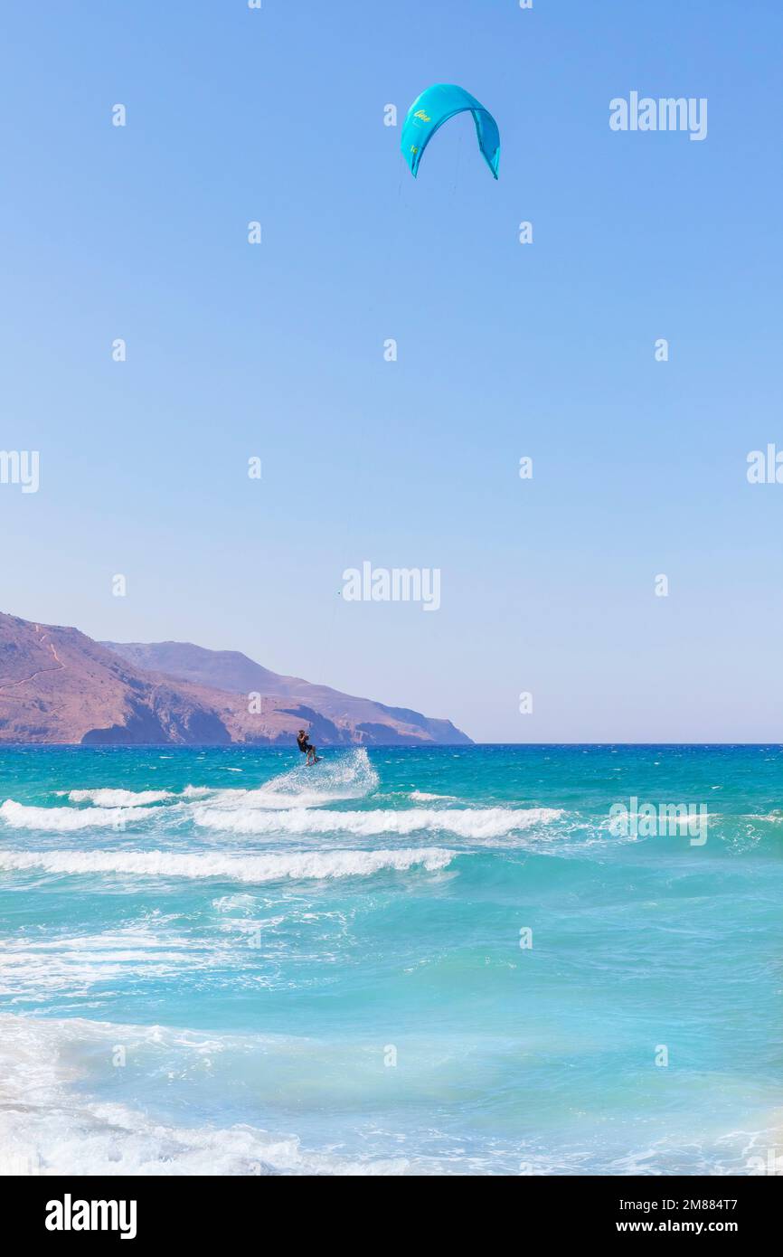 Kitesurfing greek islands hi-res stock photography and images - Alamy