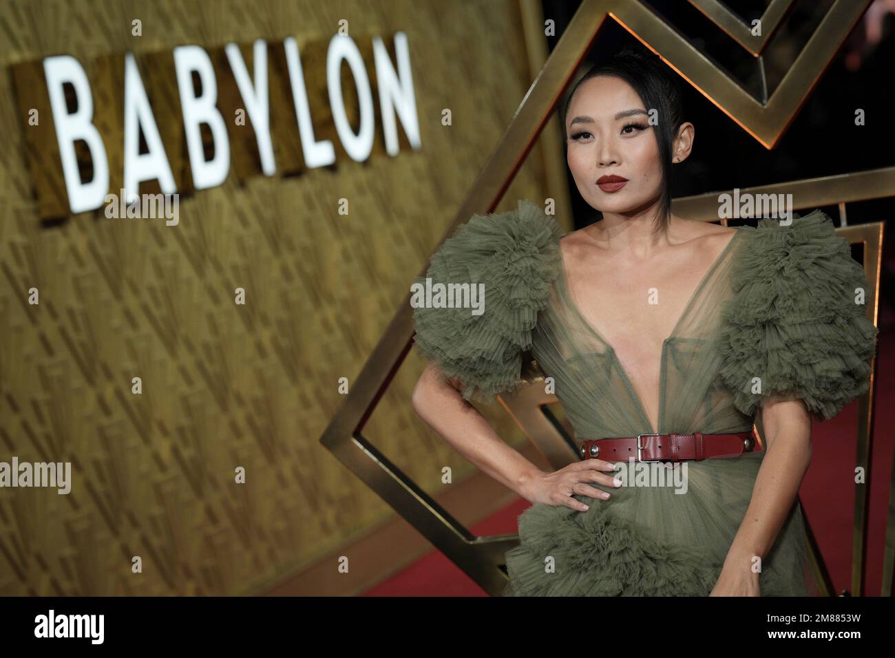 Li Jun Li poses for photographers upon arrival at the premiere of the ...