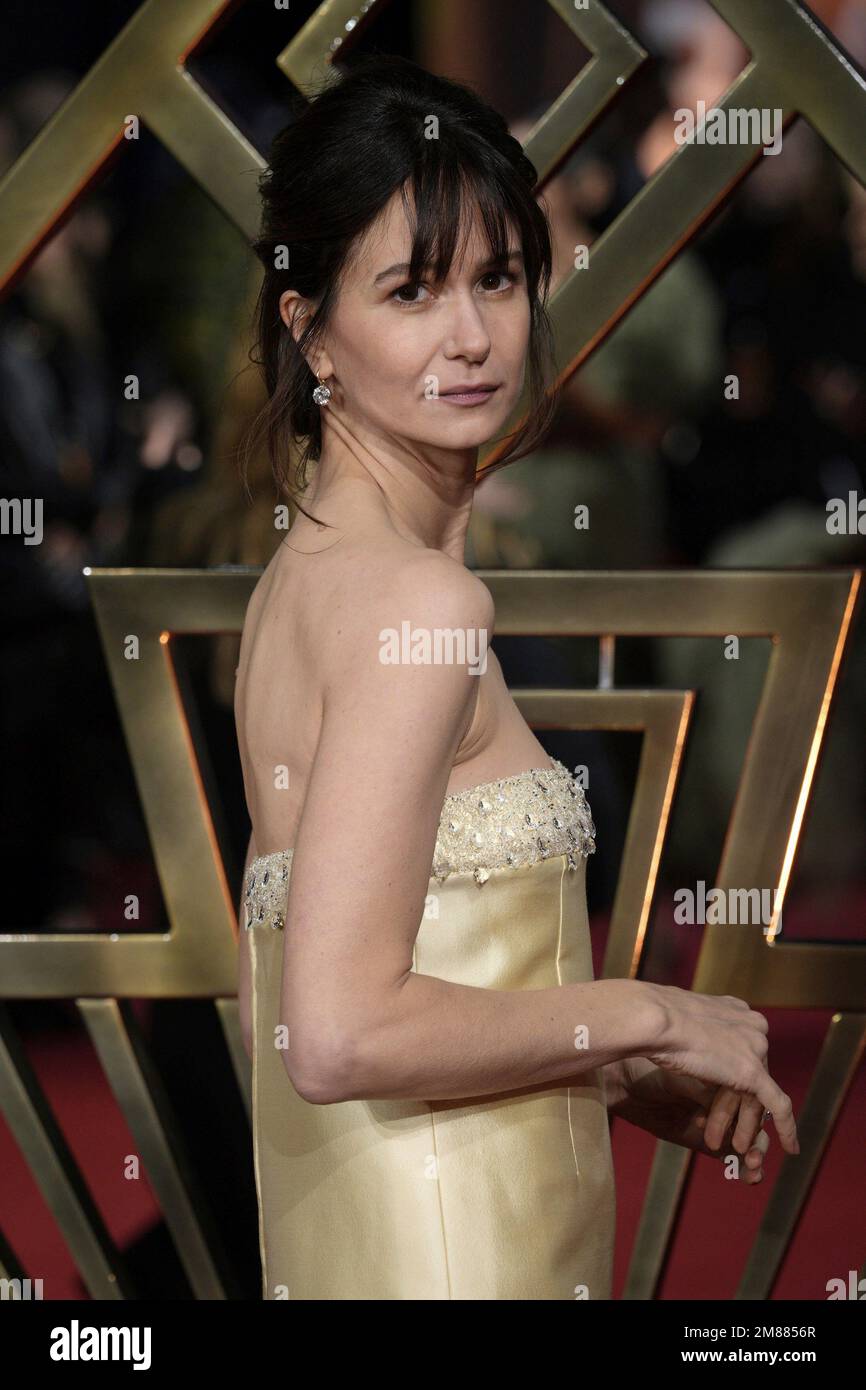 Katherine Waterston poses for photographers upon arrival at the ...