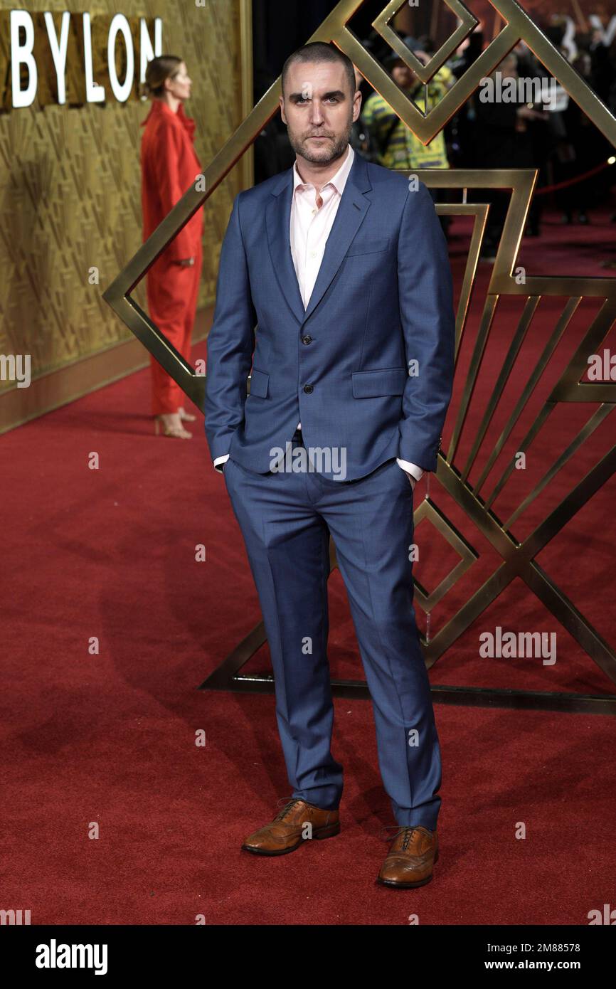 Matthew Plouff poses for photographers upon arrival at the premiere of ...