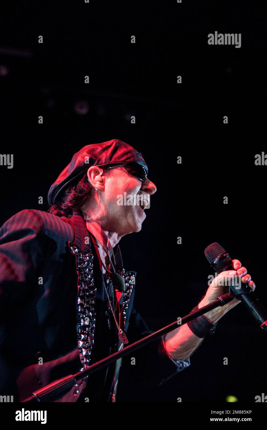 Klaus Meine, singer and founder of the German rockband Scorpions live ...