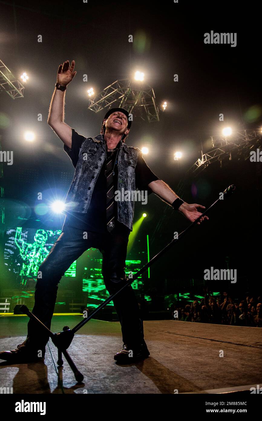 Klaus Meine, singer and founder of the German rockband Scorpions live ...