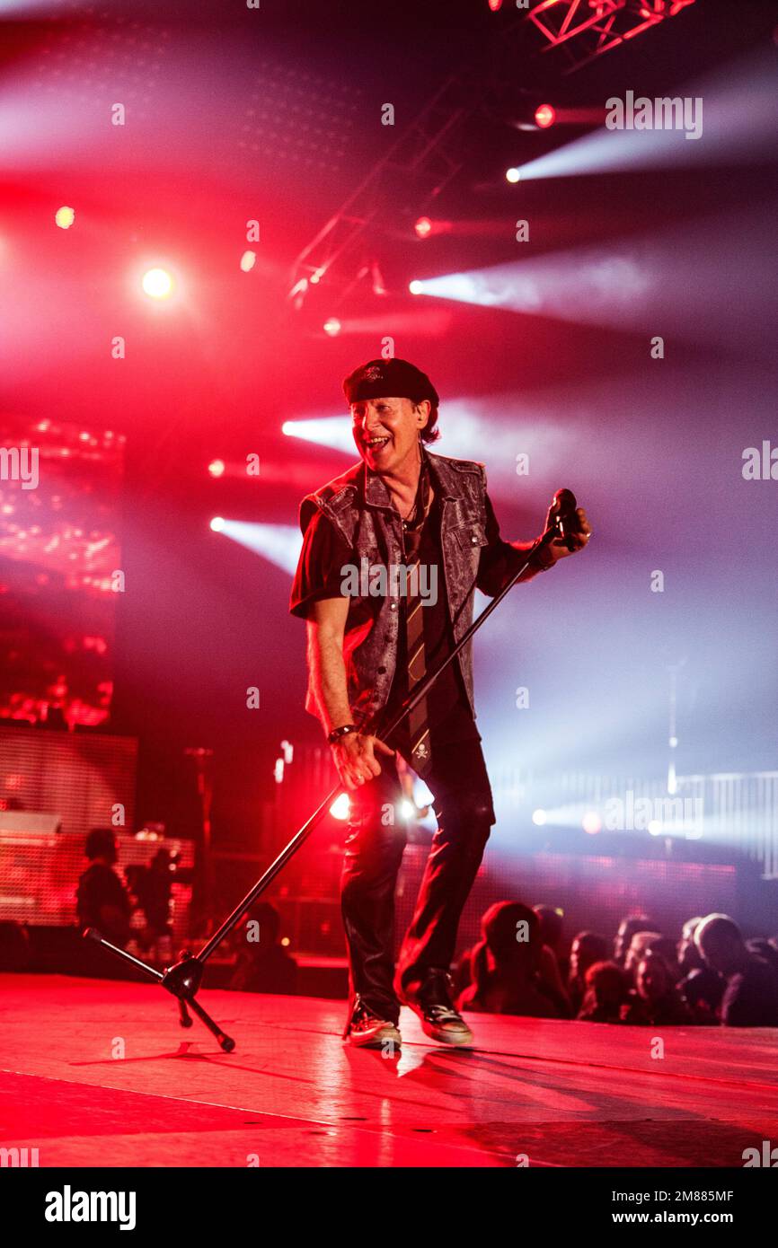 Klaus Meine, singer and founder of the German rockband Scorpions live ...
