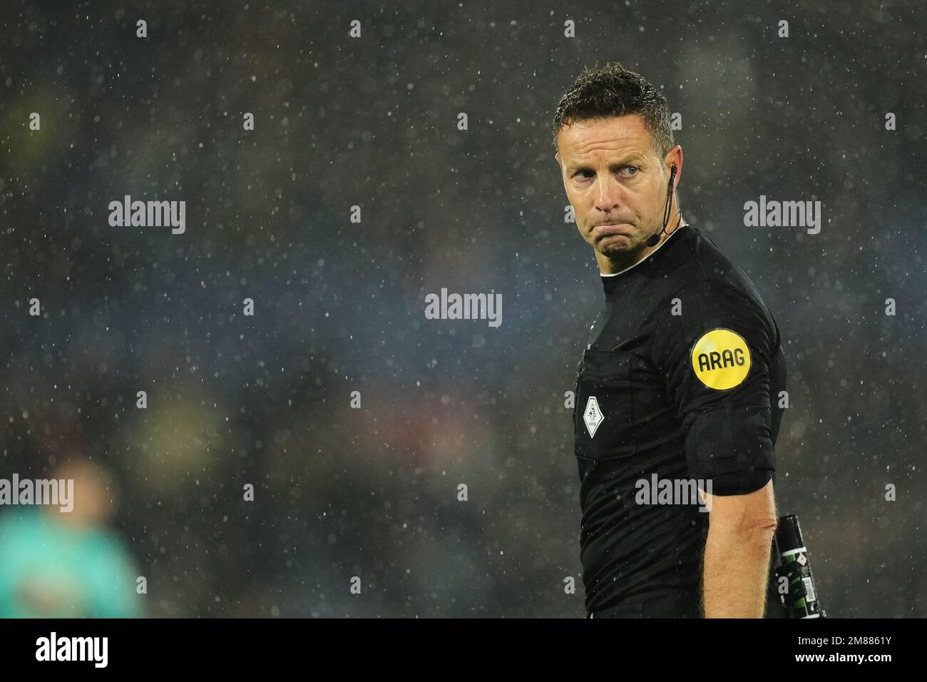 Rotterdam - 12 January 2023, Rotterdam - Referee Pol van Boekel during ...