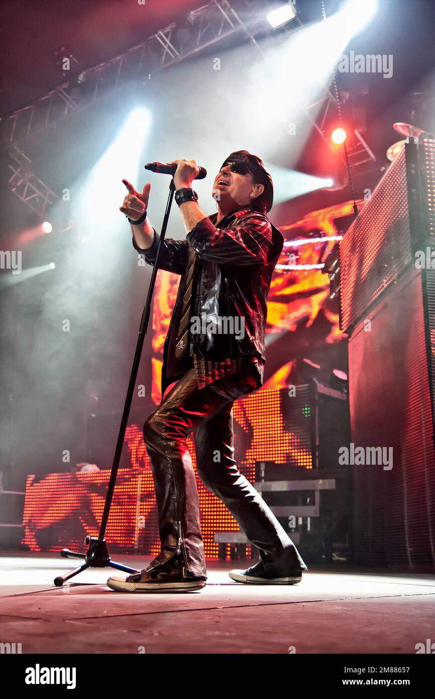 Klaus Meine, singer and founder of the German rockband Scorpions live ...
