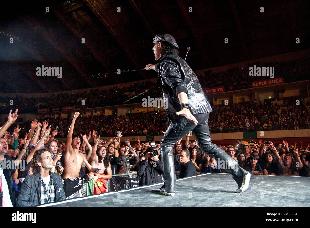 Singer and founder of the german rockband scorpions live hi-res stock ...