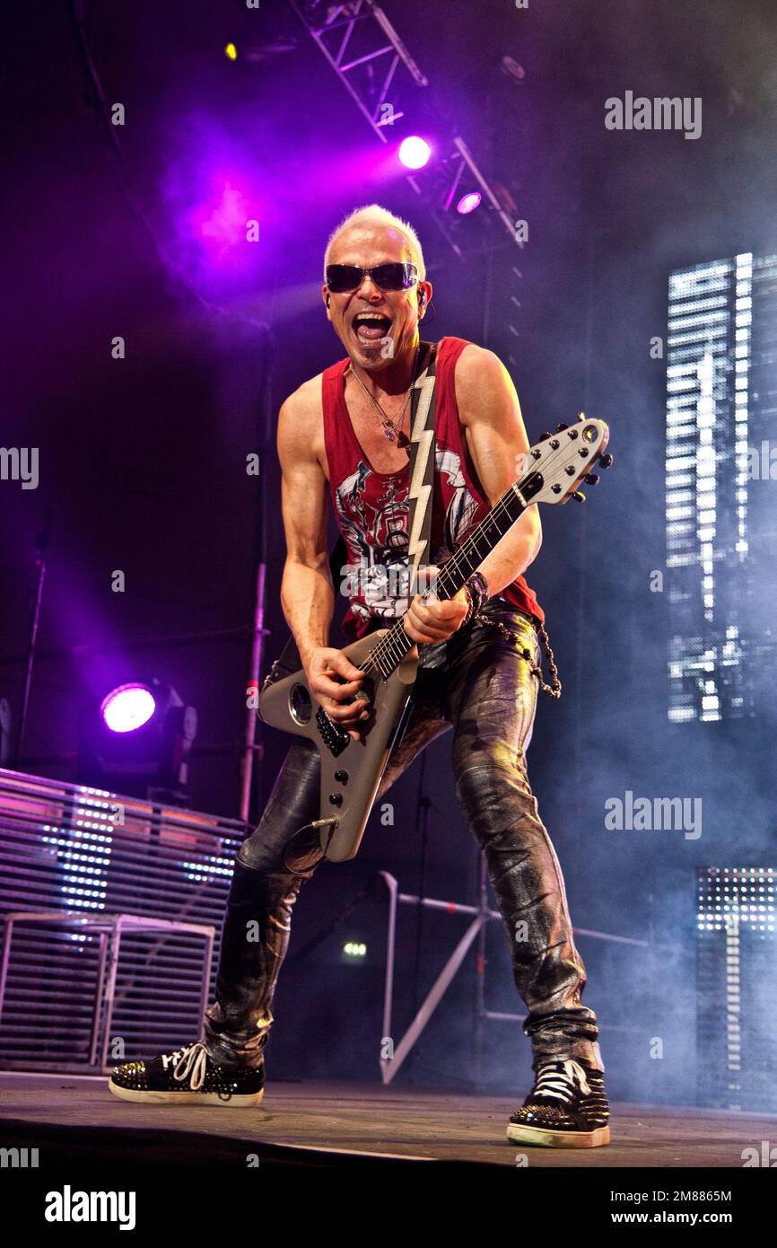 Live-photo of Rudolf Schenker who is the founder and guitarist of the ...
