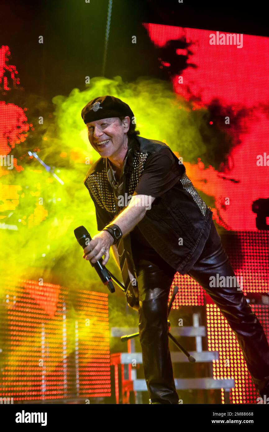 Klaus Meine, singer and founder of the German rockband Scorpions live ...