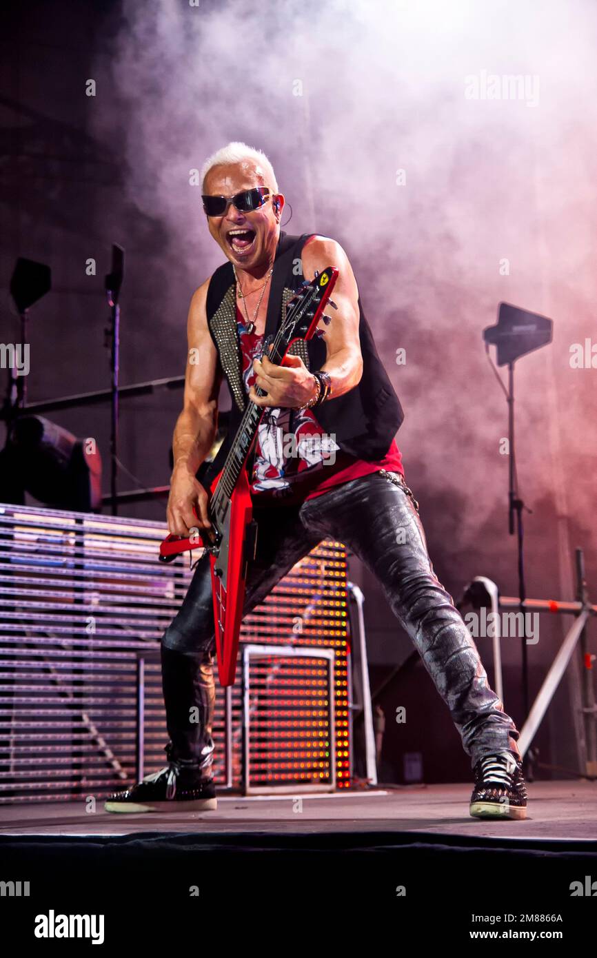 Live-photo of Rudolf Schenker who is the founder and guitarist of the ...