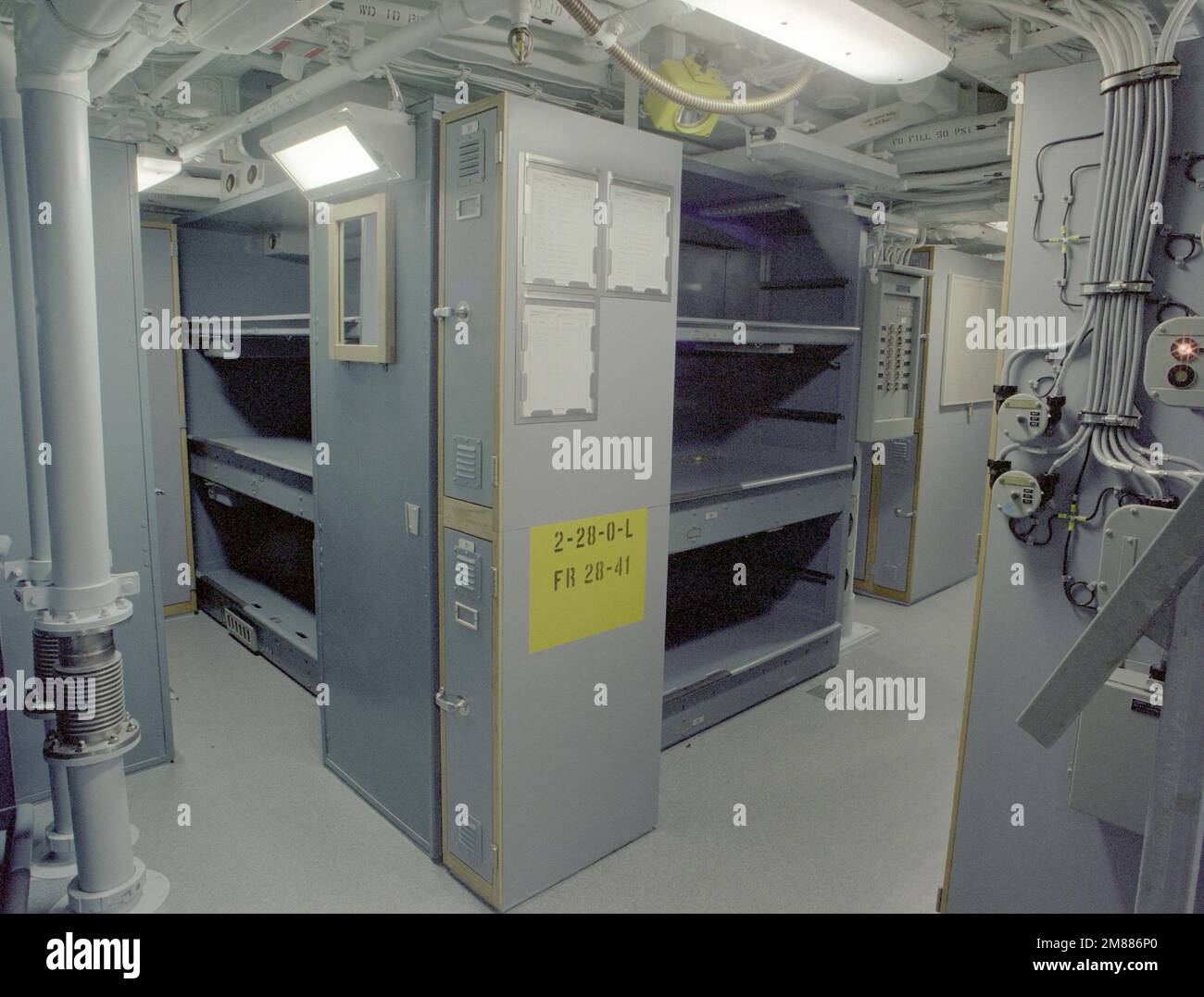 A view of the crew member's living space aboard the mine ...