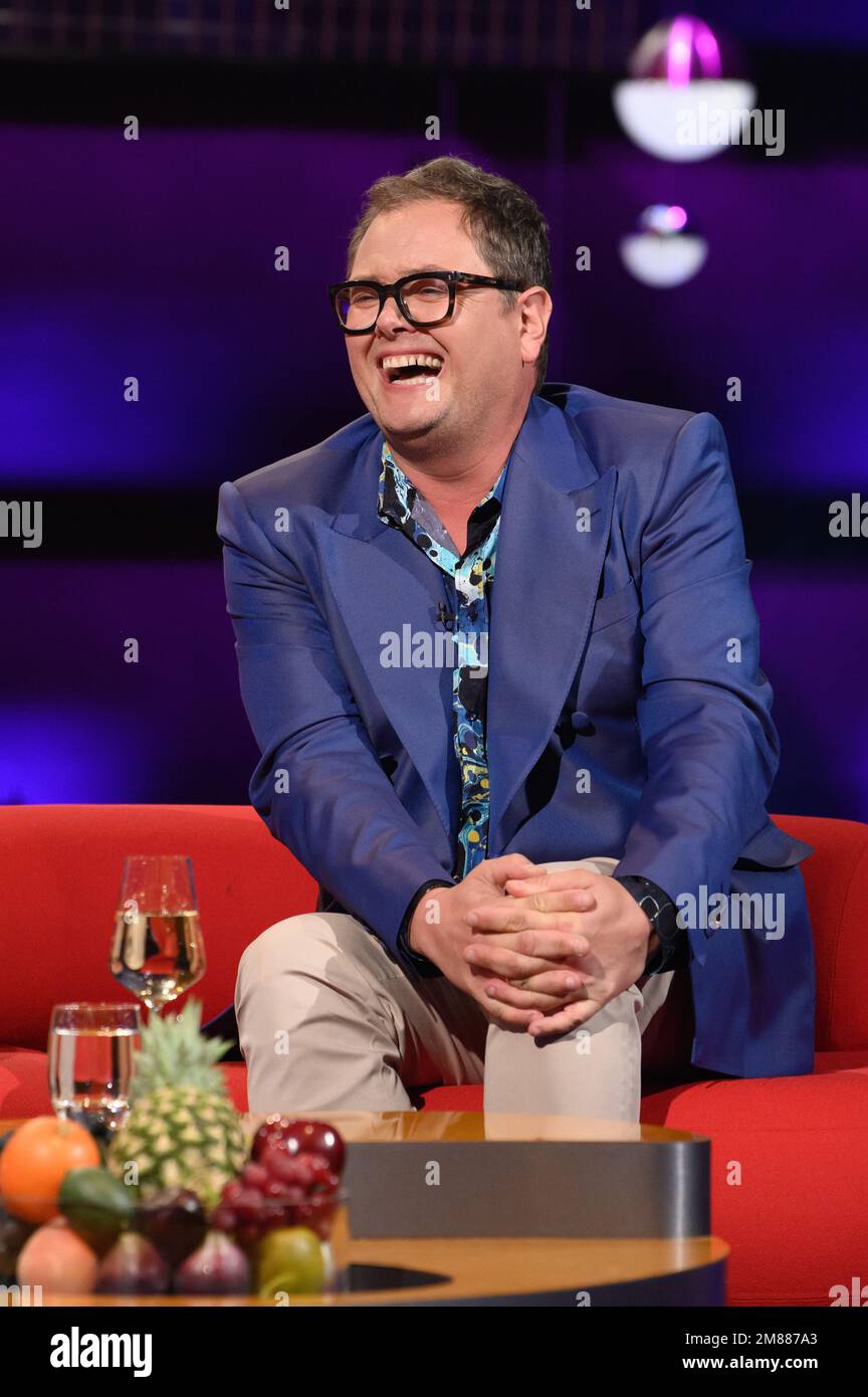 EDITORIAL USE ONLY Alan Carr during the filming for the Graham Norton ...