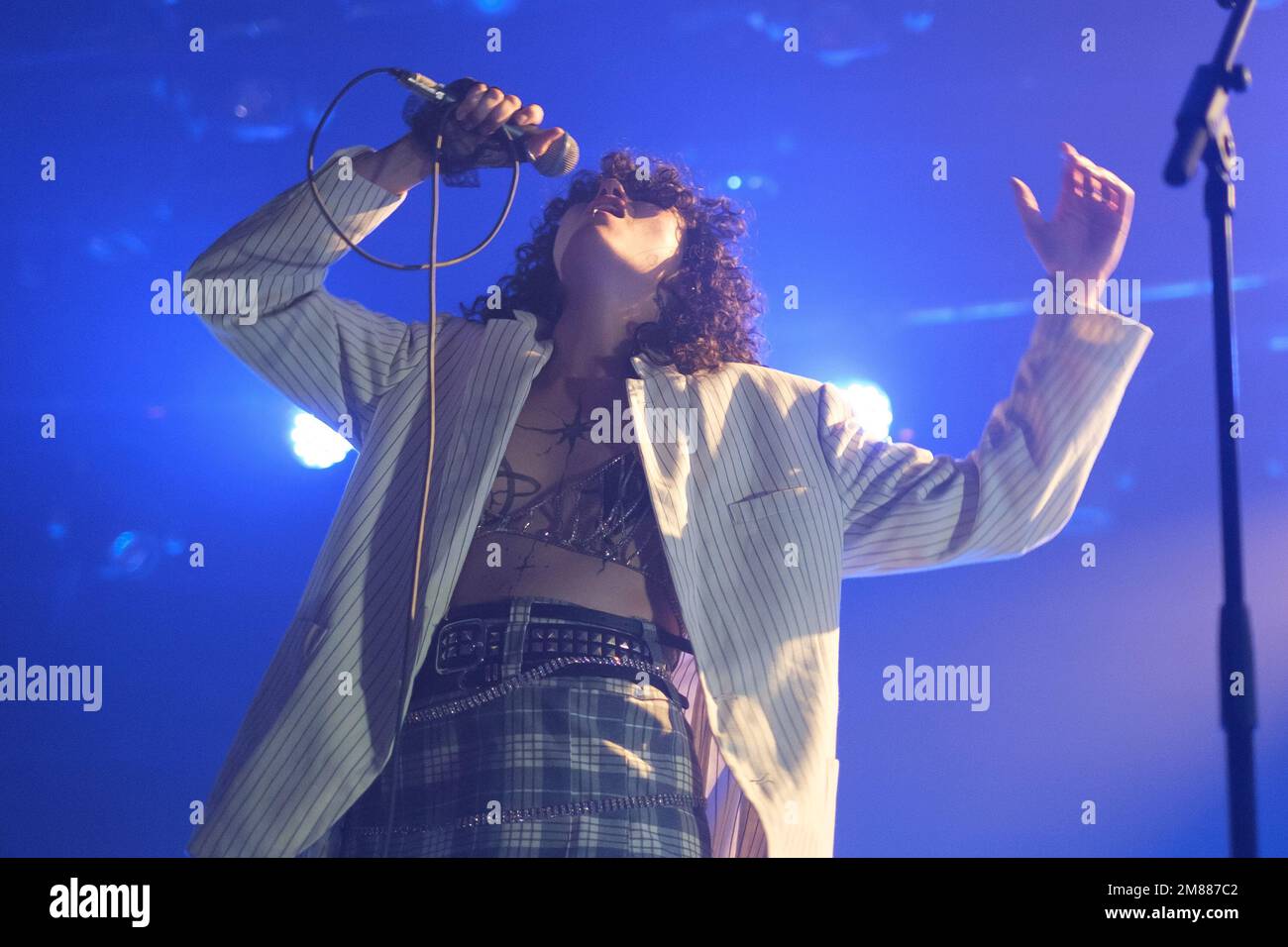 Singer and songwriter Alice Wonder performs live on the stage at La ...