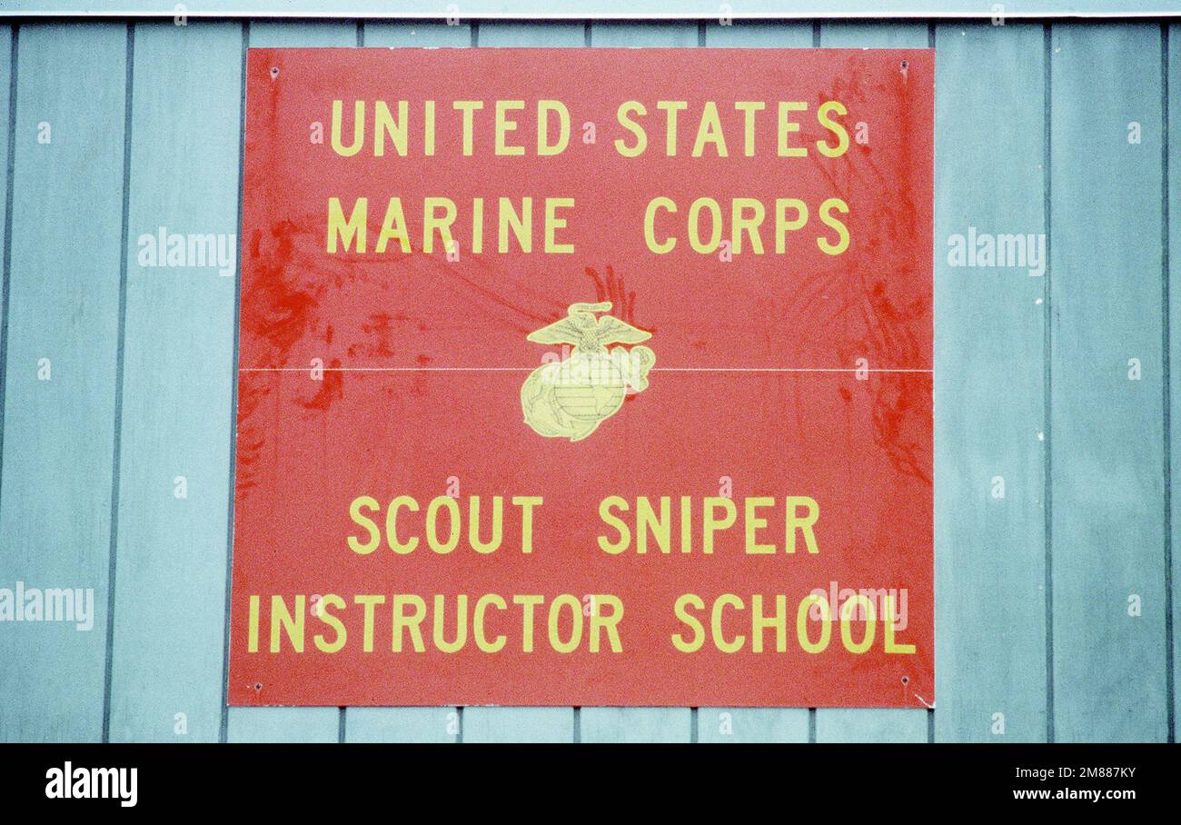 Marine corps scout sniper school hi-res stock photography and images ...