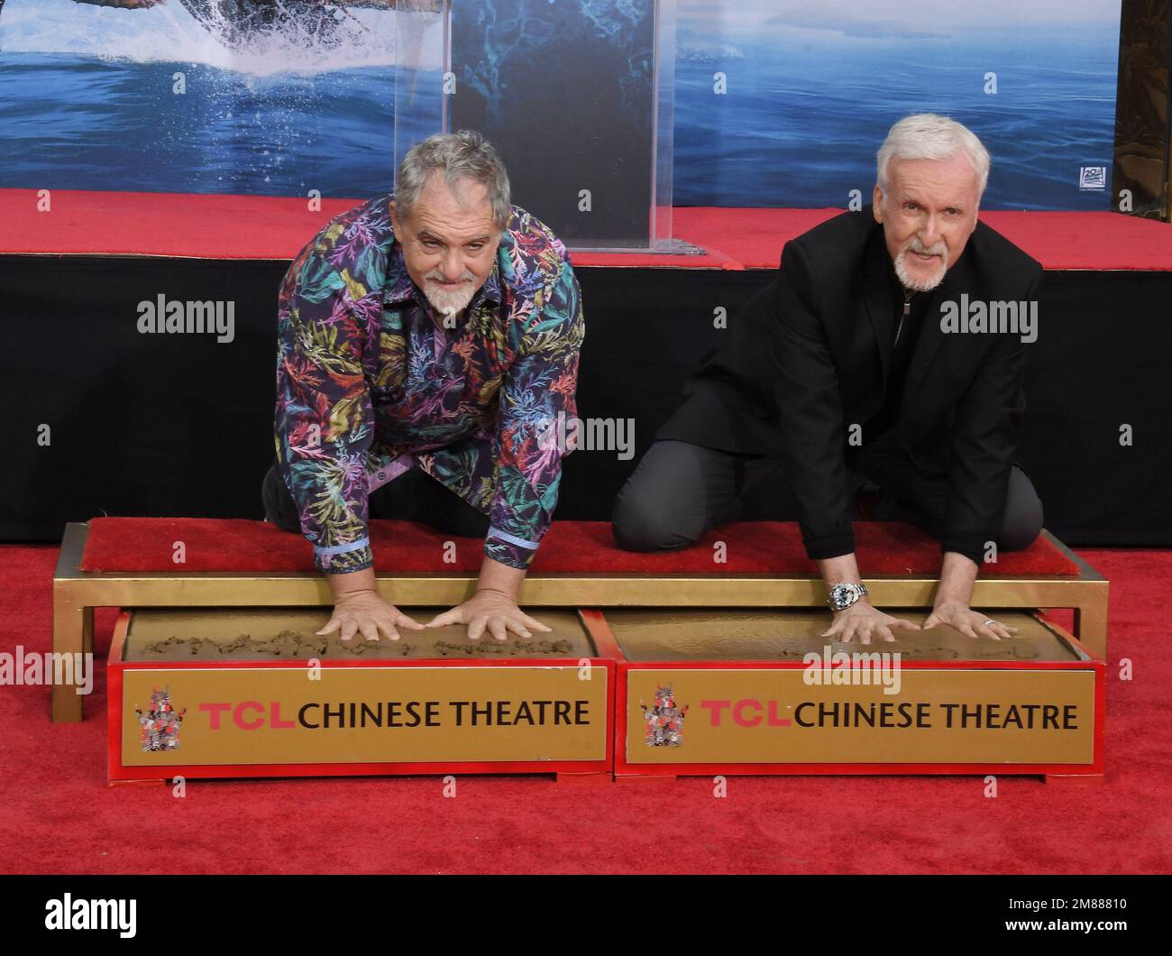 (L-R) Jon Landau and James Cameron at the Jon Landau and James Cameron ...