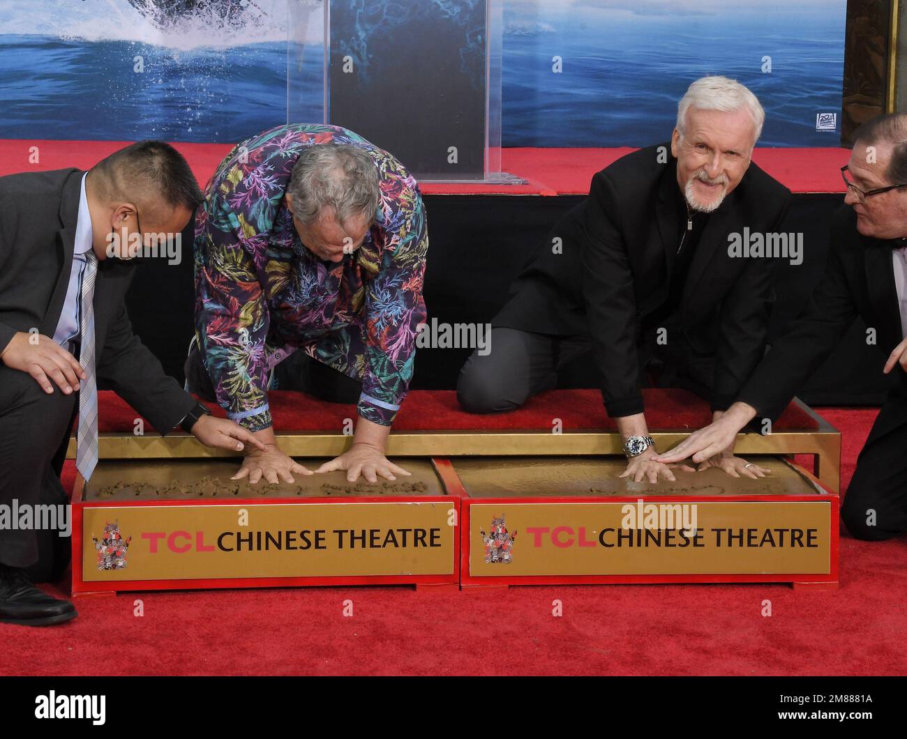 (L-R) Jon Landau and James Cameron at the Jon Landau and James Cameron ...
