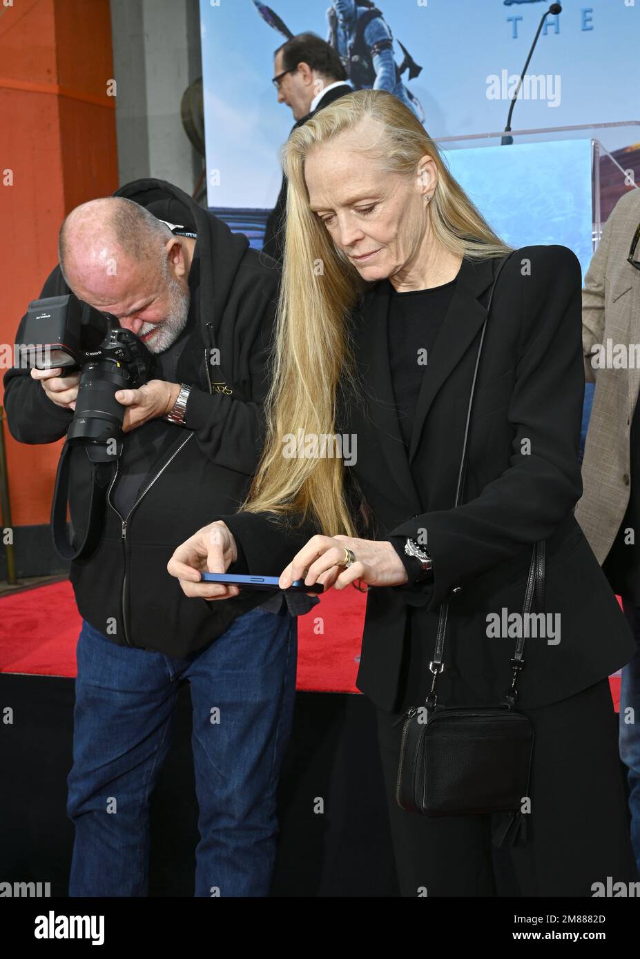 Los Angeles, USA. 12th Jan, 2023. Suzi Amis at hand and footprint ...