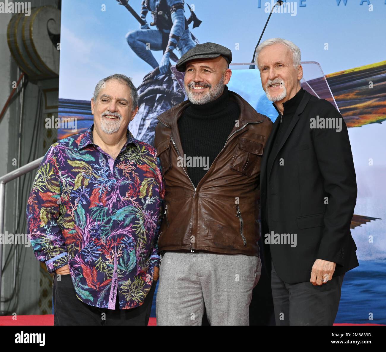 Los Angeles, USA. 12th Jan, 2023. Jon Landau, Billy Zane & James ...