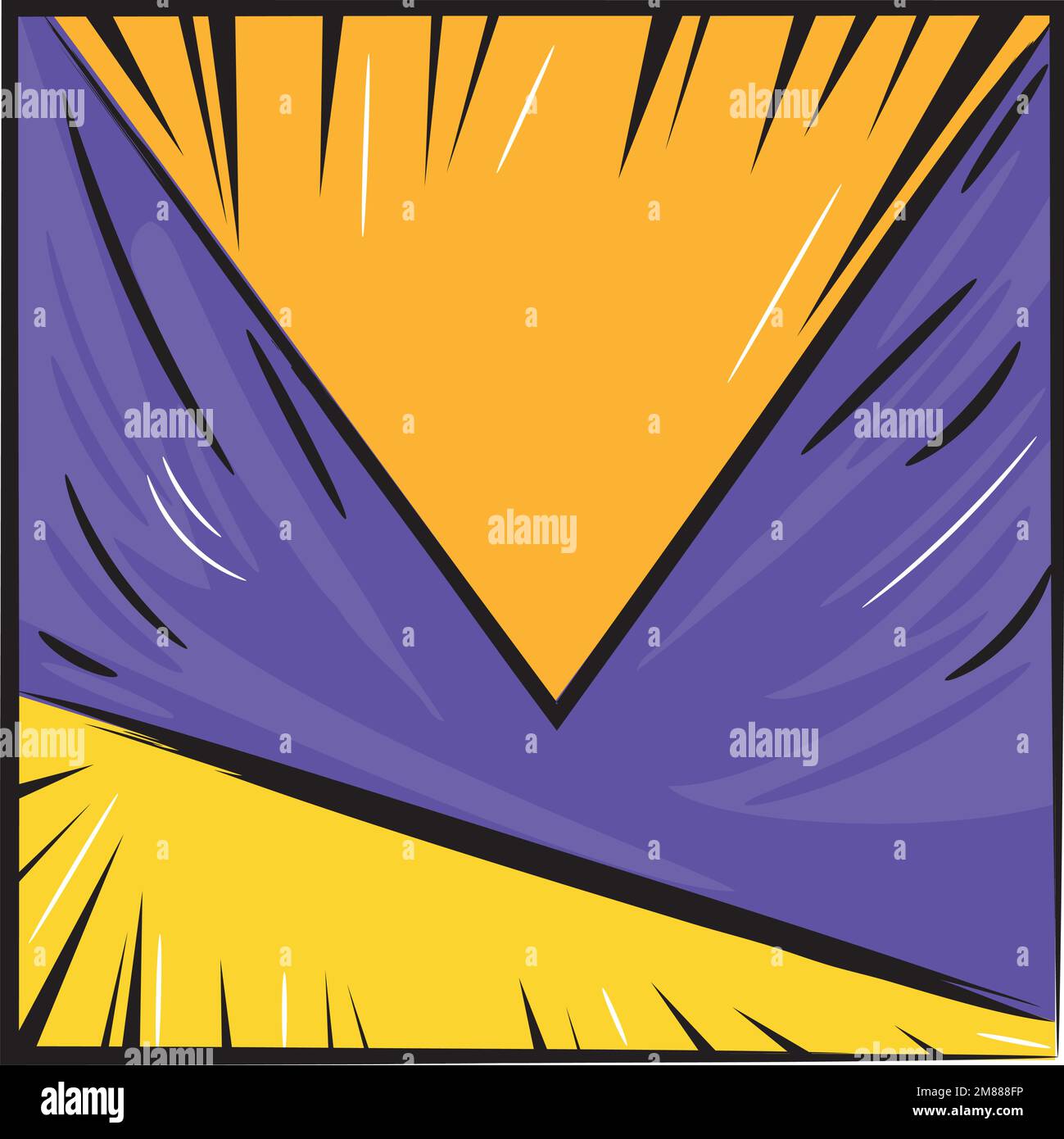 Colored empty comic page with halftone effect Vector Stock Vector Image ...