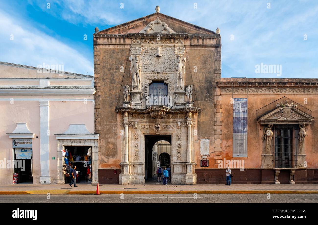 Casa Montejo, the house of the founder of the city of Merida in Mexico ...
