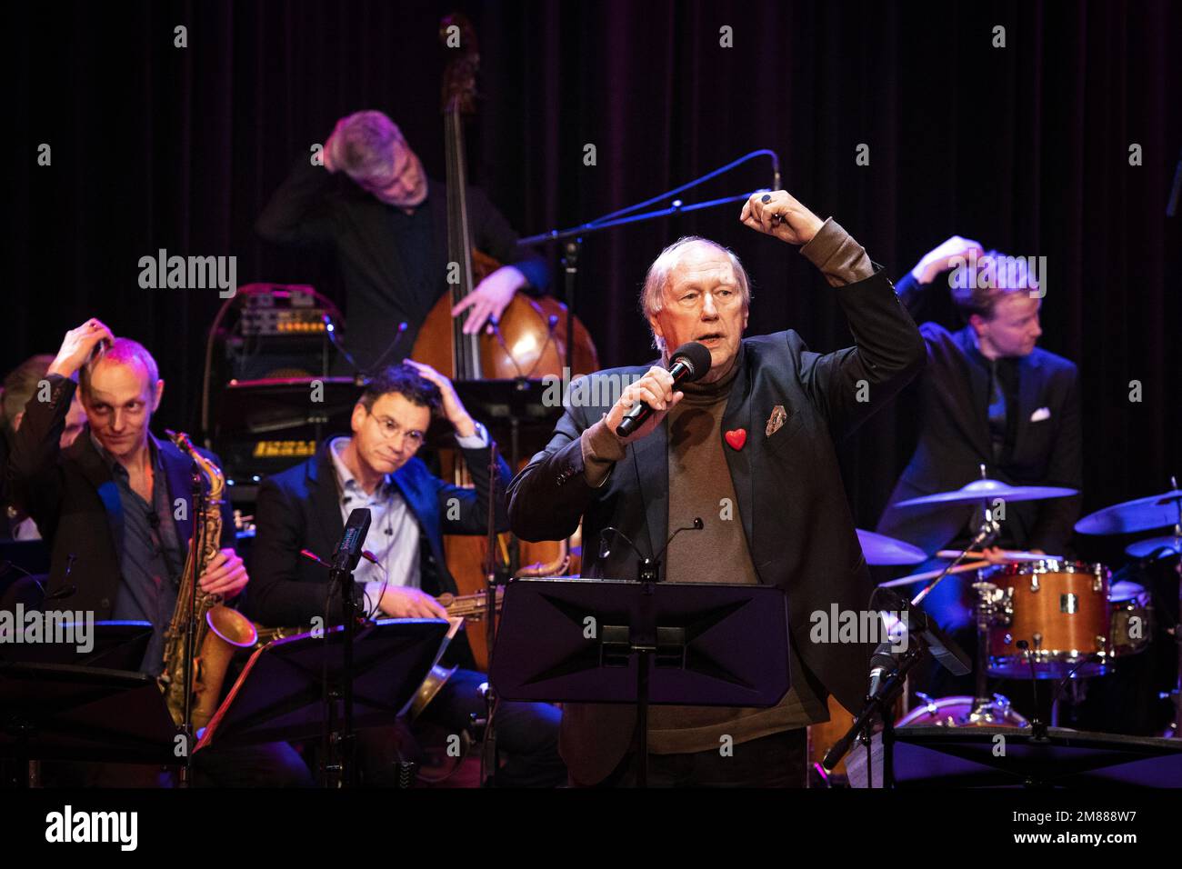 AMSTERDAM - Actor and presenter Edwin Rutten during a concert in the ...
