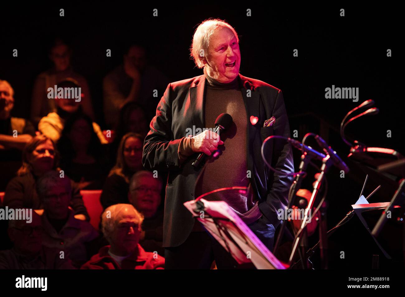 AMSTERDAM - Actor and presenter Edwin Rutten during a concert in the ...