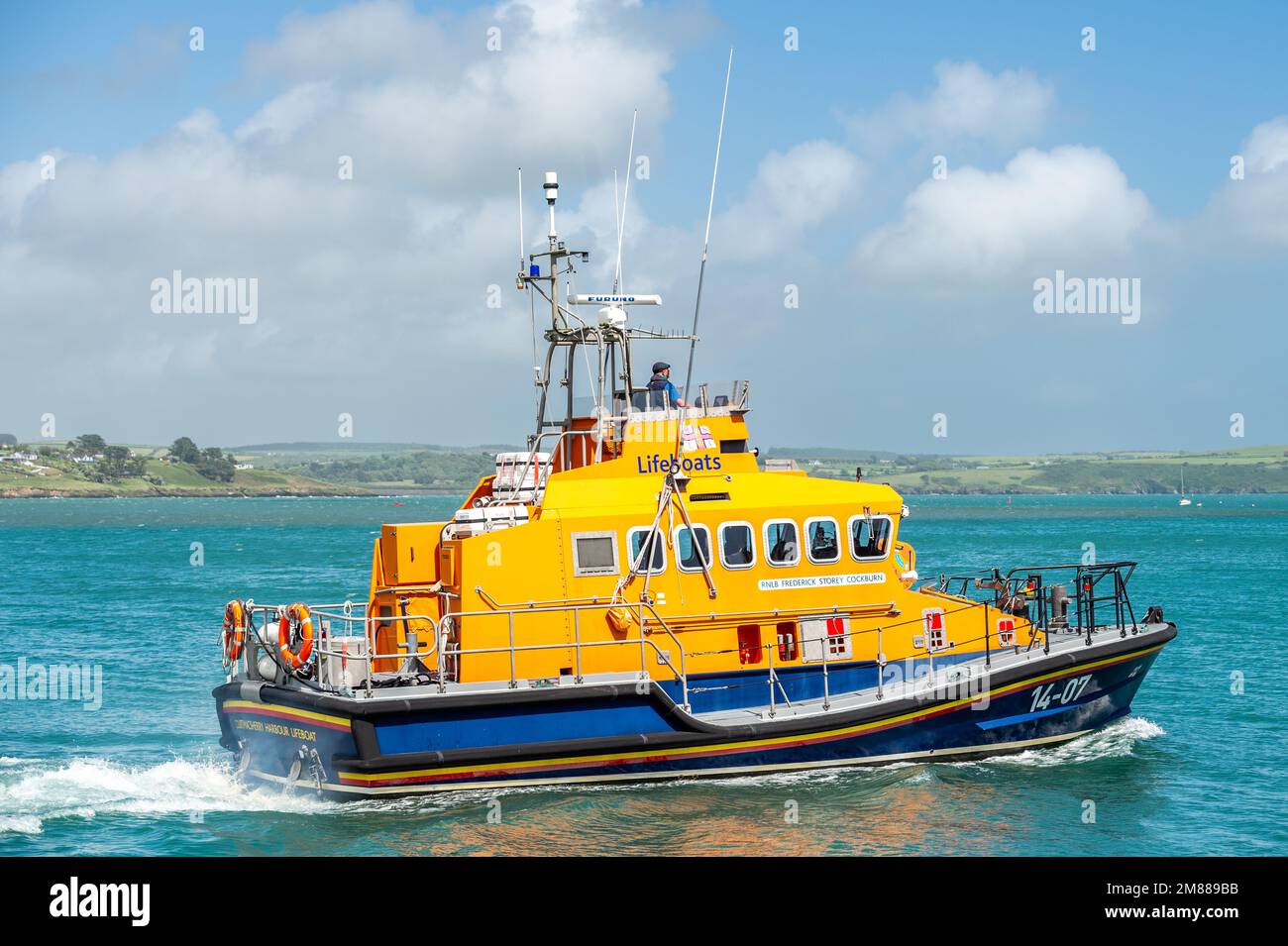 Courtmacsherry RNLI Lifeboat 'Frederick Storey Cockburn' on an exercise ...