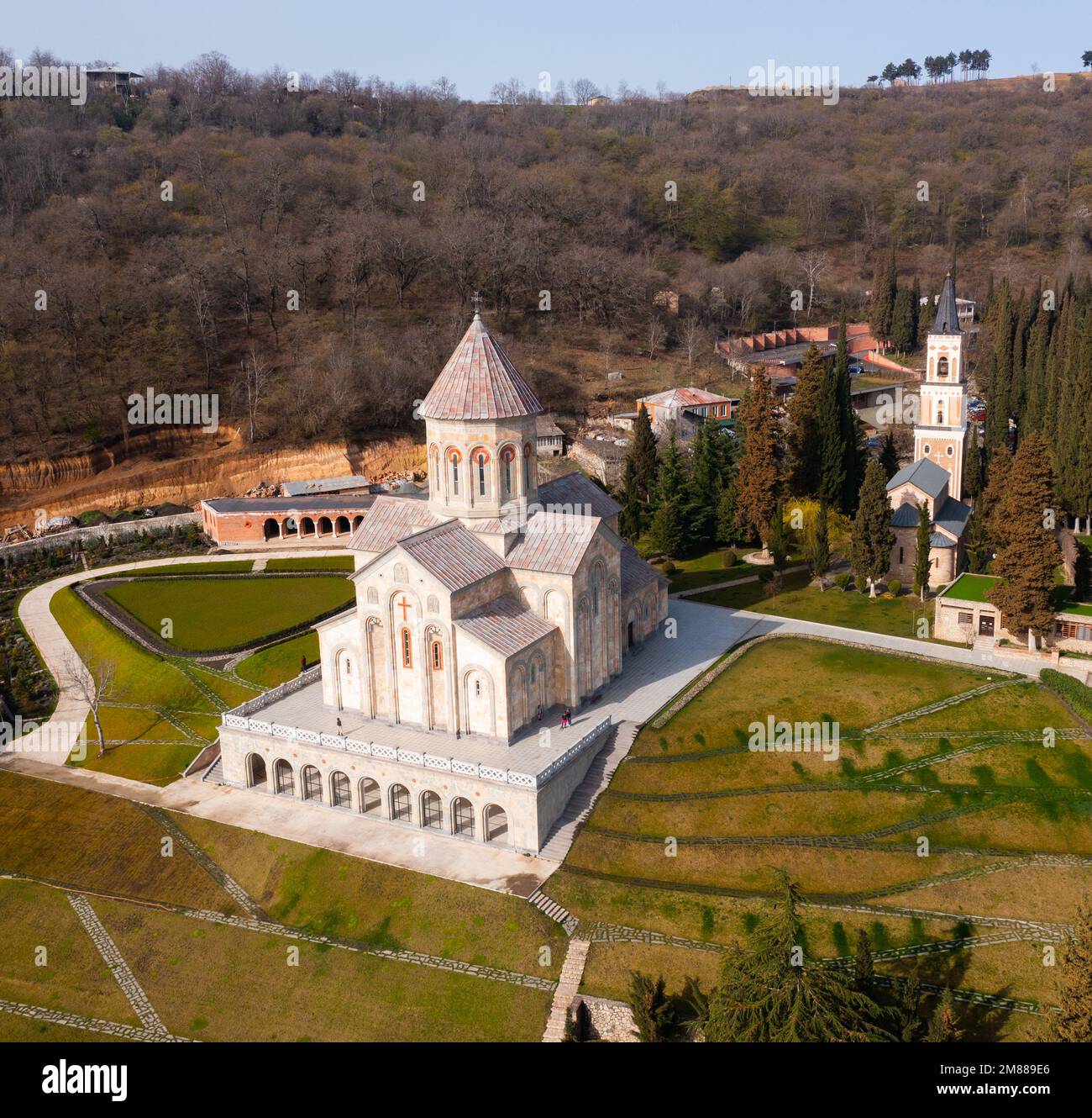 Bodbe Monastery of St. Nino. View from above. Georgia Stock Photo - Alamy