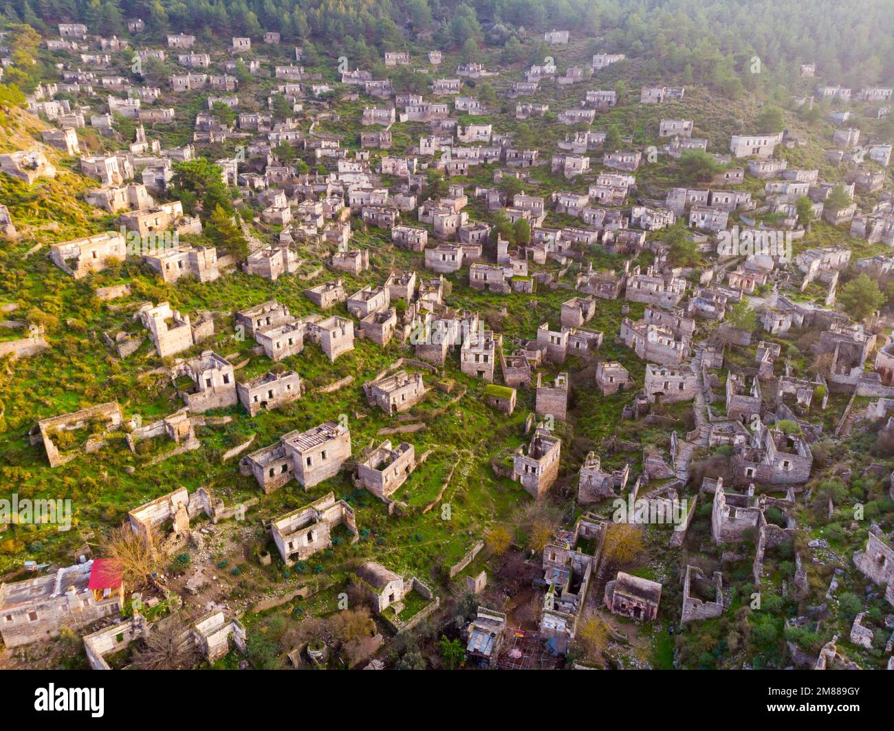 Kayakoy aerial hi-res stock photography and images - Alamy