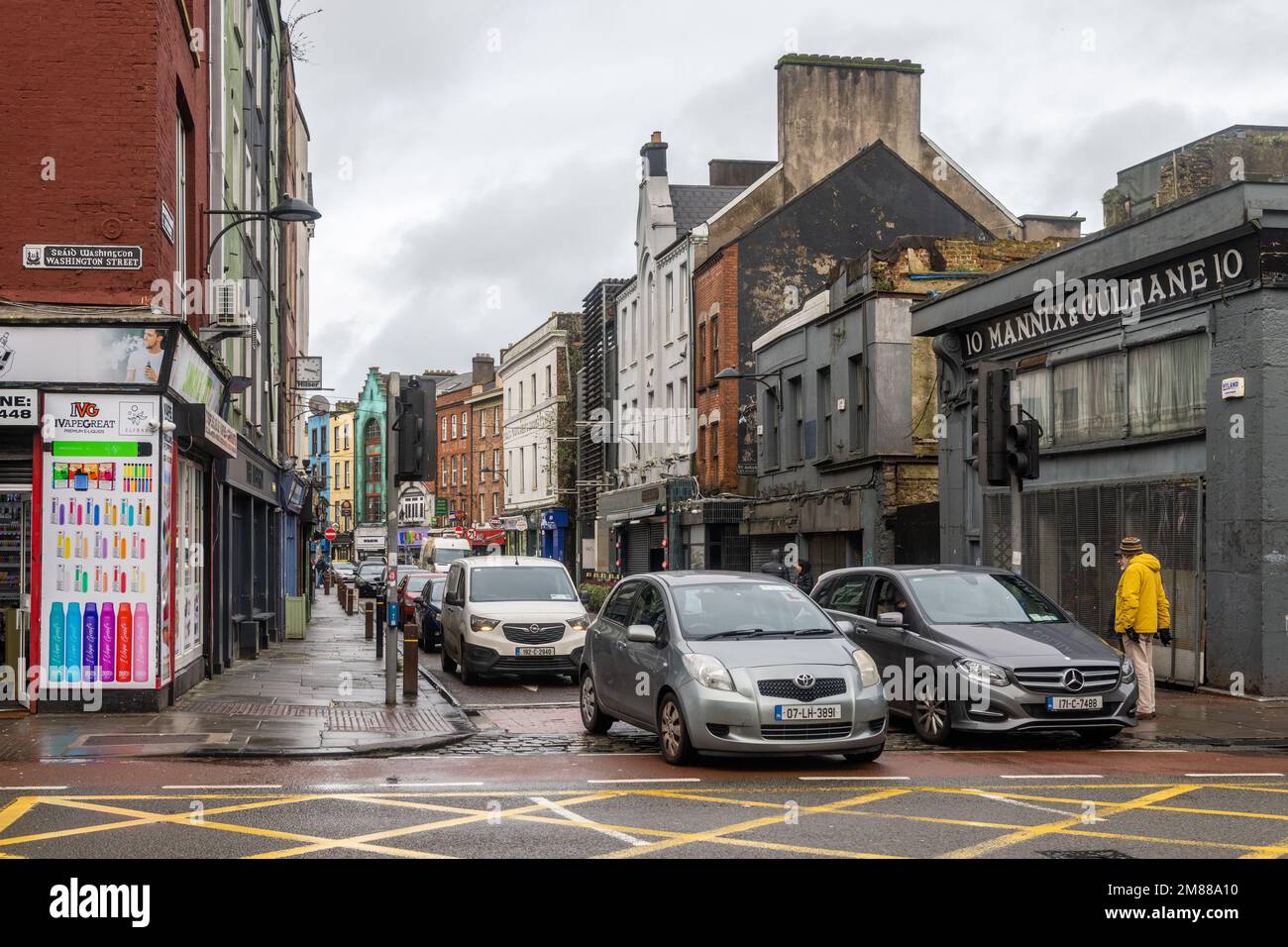South Main Street at the junction of Washington Street in Cork City ...